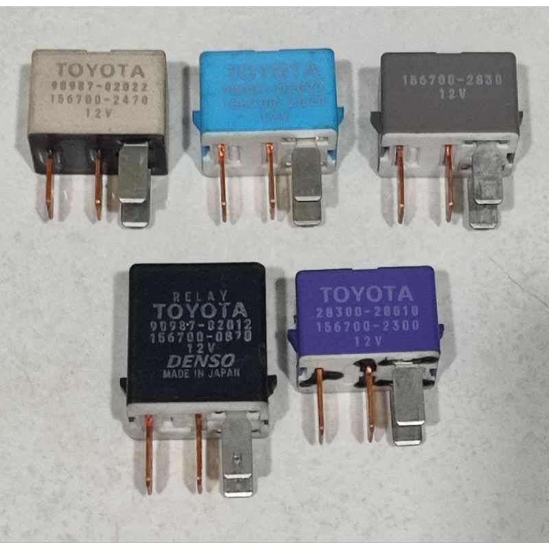 Denso Japan 🇯🇵 4 pin relay Toyota Avanza Vios Yaris Rush Hiace Wish ...
