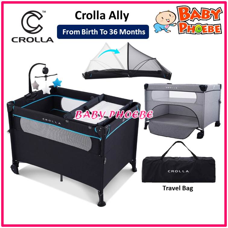 Crolla Ally Baby Playpen Playard with Adjustable Slide Door / Crolla ...