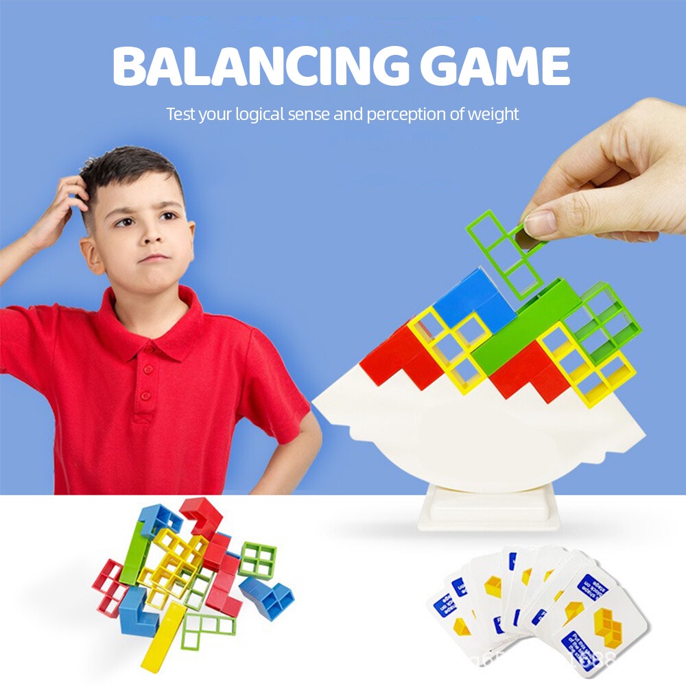 Tetris Tower Build Higher And Keep Balancing Toys Kids Educational ...
