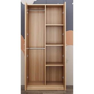 Two Door Wardrobe Almari Baju Cabinet Kabinet Storage Closet Wood Board ...