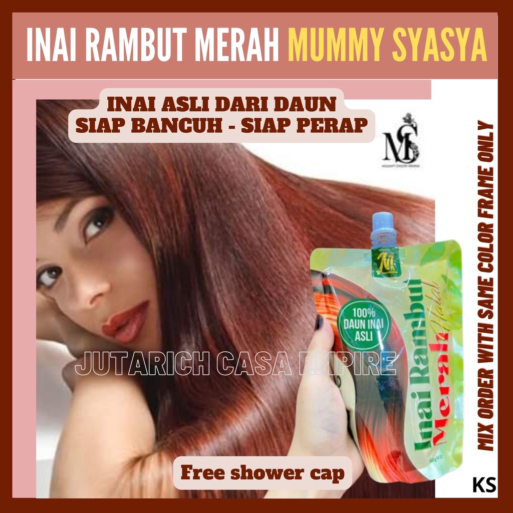 INAI RAMBUT MERAH HALAL 💯 DAUN INAI ASLI 100gm BY MUMMY SYASYA | HENNA ...