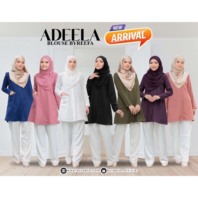 🪵 BLOUSE ADEELA BYREEFA 🪵 | Shopee Malaysia