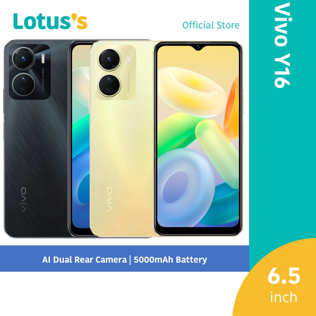 Vivo Y16 [5000mah Battery | AI Dual Rear Camera | 4+64GB / 4+128GB ...