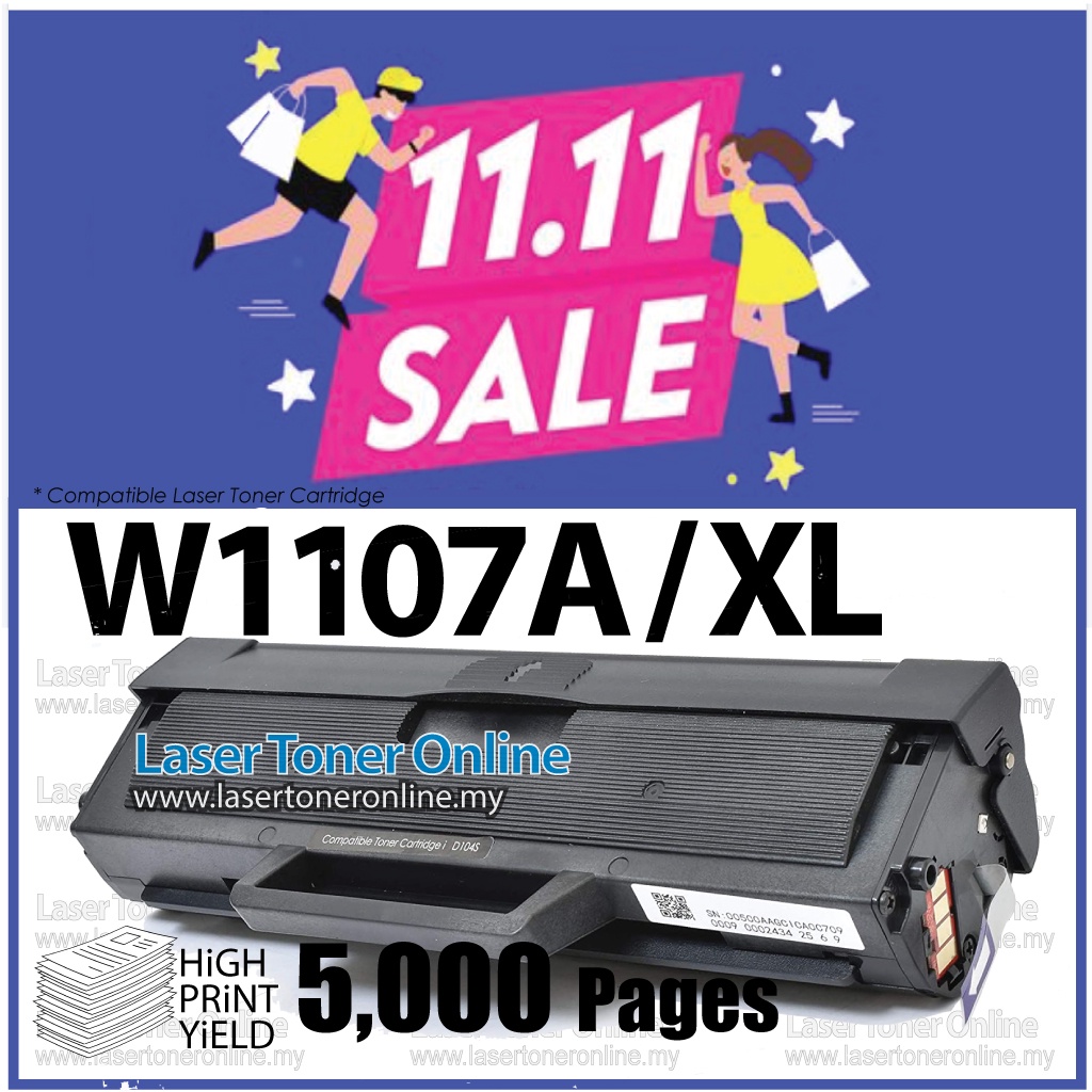 W1107A Compatible to HP W1107A HP107A for HP Laserjet 107A 107W Laser ...