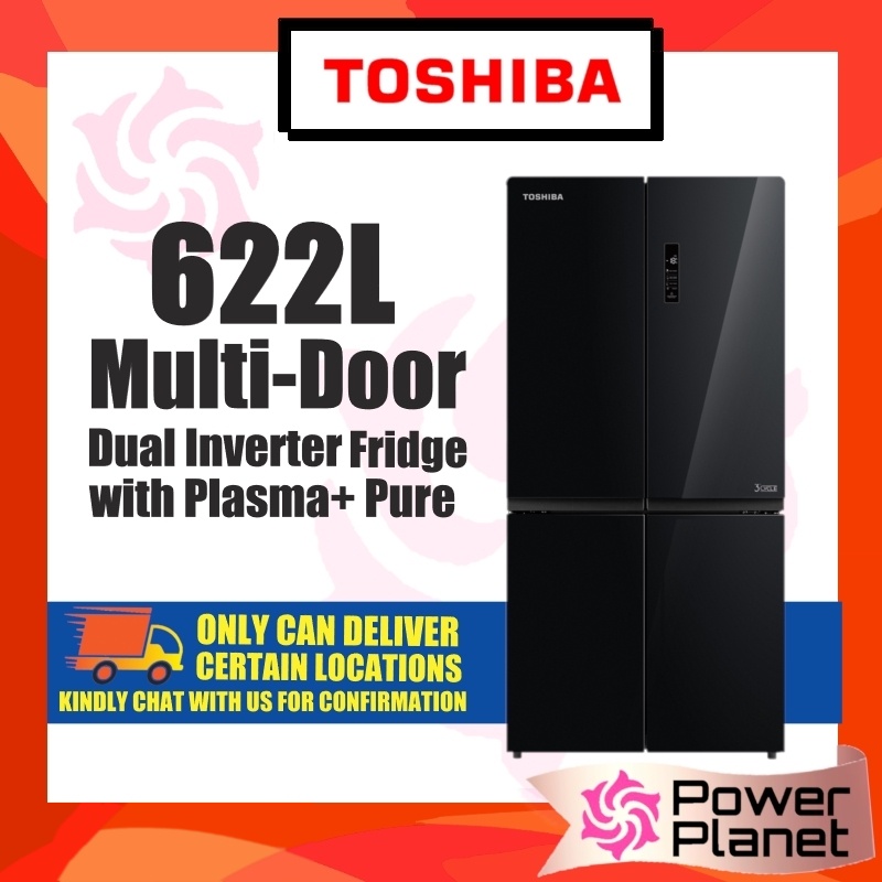 Toshiba 622L Multi-Door Dual Inverter Fridge Refrigerator with Plasma ...