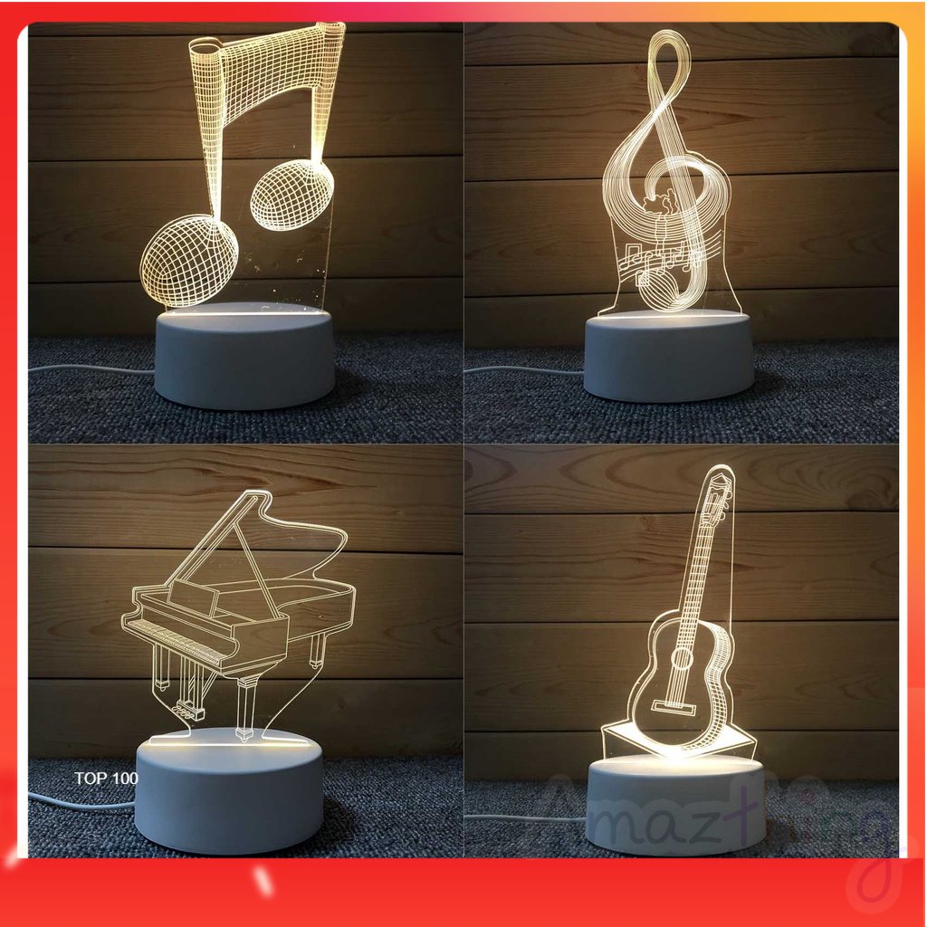 Amazthing LED USB Night Light Music Style | Table Lamp Home Decoration ...
