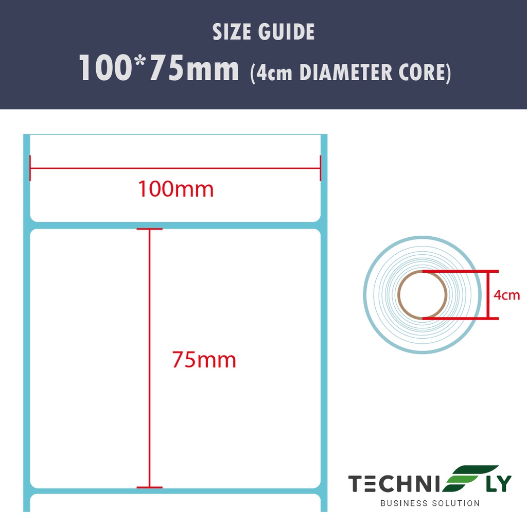 Thermal Sticker Barcode Price Label Product 热敏标签纸 30x20 40x20 40x30 ...