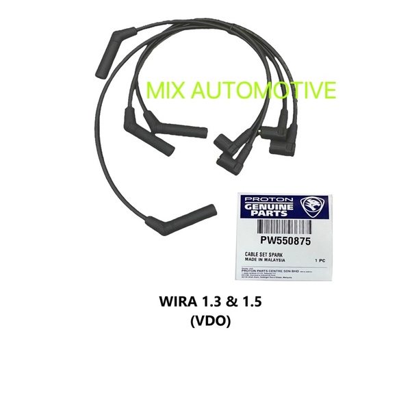GENUINE PROTON IGINITION PLUG CABLE SET - PROTON WIRA 1.3 / 1.5 VDO ...