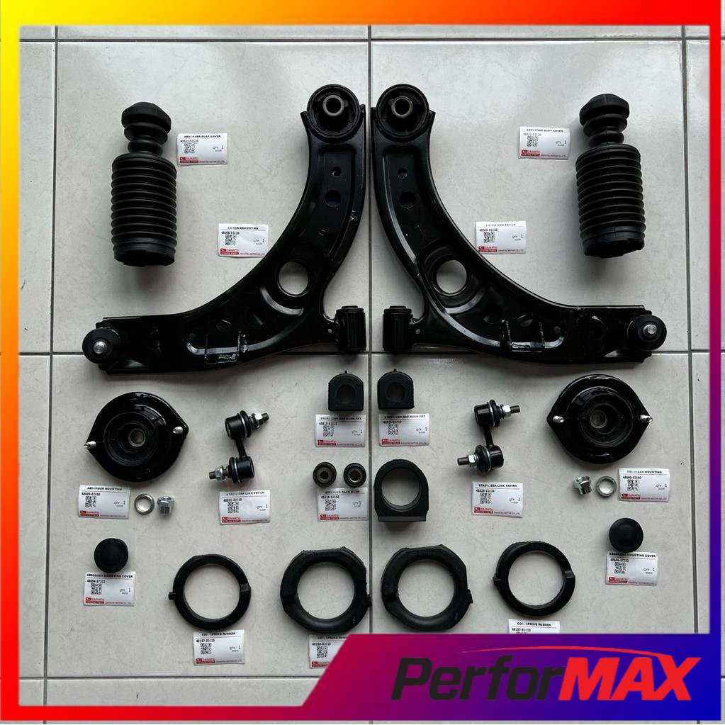 23 ITEM COMPLETE SET LOWER ARM/STABILIZER LINK/STEERING RACK BUSH ...