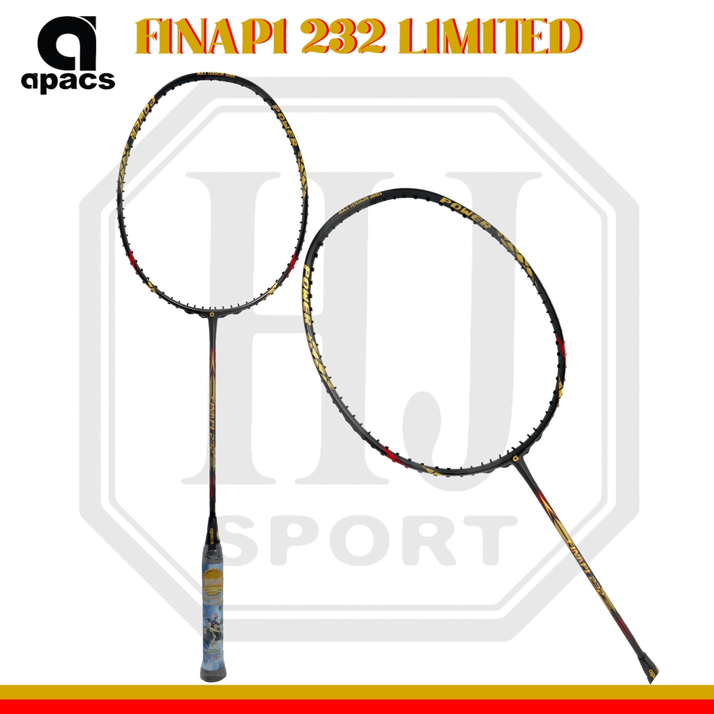 Original Apacs Finapi 232 Badminton Racket LIMITED Bonus Strings and ...