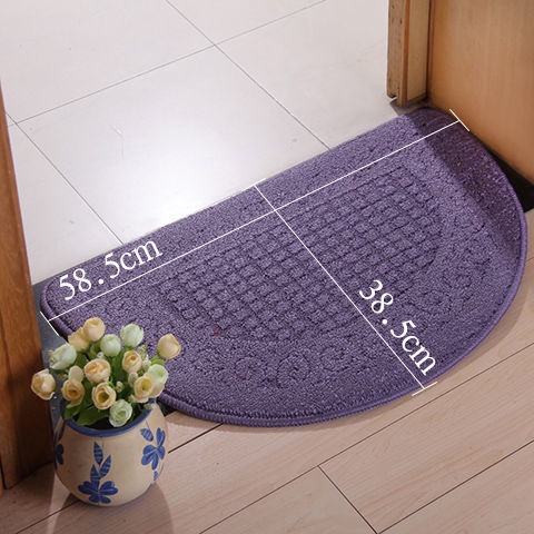Half Round Embossed Doormat Bathroom Kitchen Indoor Door Anti-skid ...