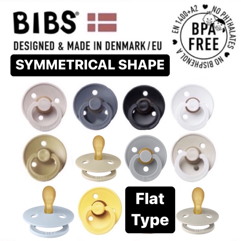Bibs Pacifier Symmetrical Baby Teats Teether (Made in Denmark) Puting ...