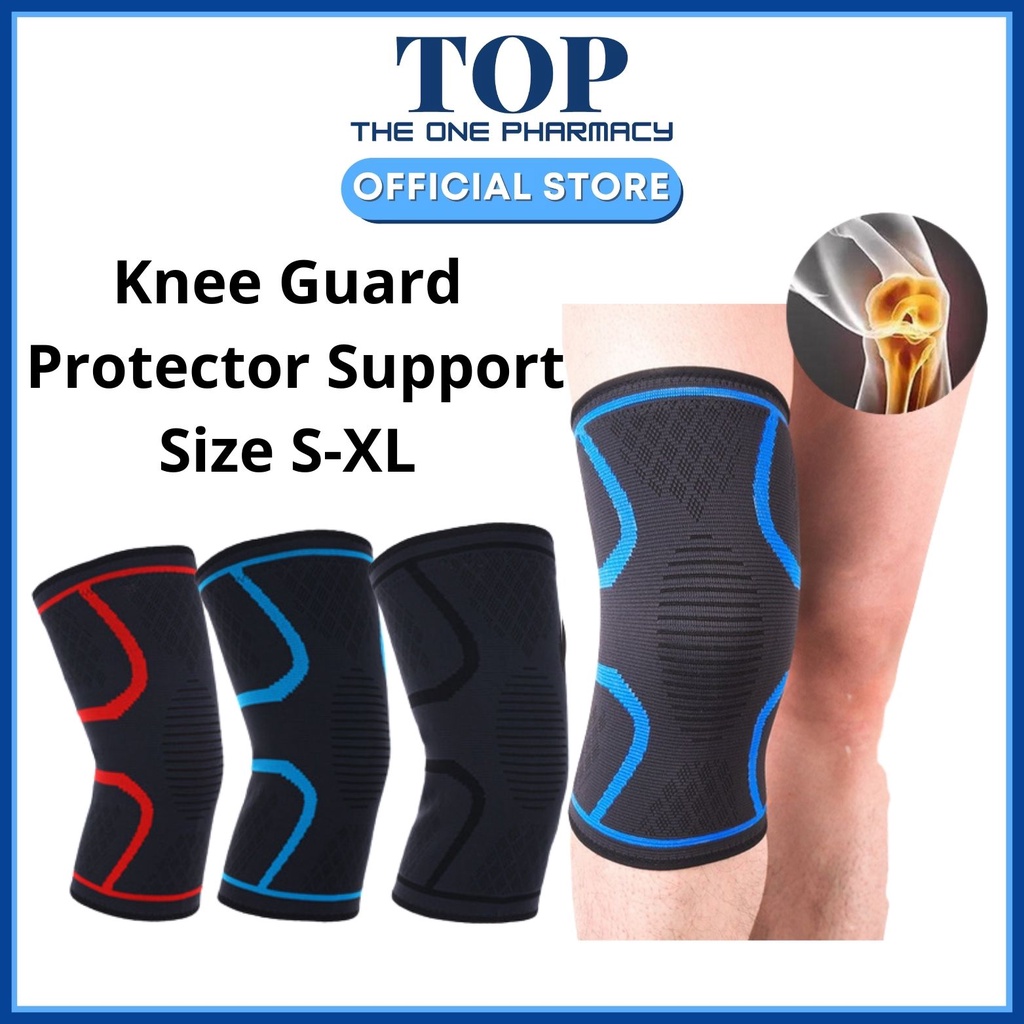Sport Breathable Knee Guard Protector For Exercise -Red/Blue/Black (S/M ...