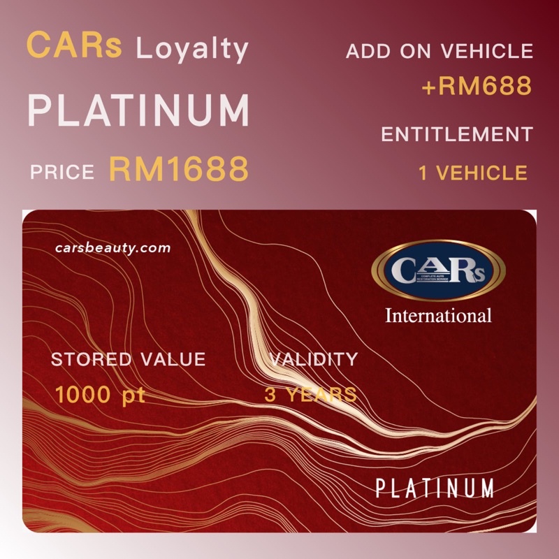 CARs PLATINUM Loyalty Card (Valid 3 Years) | Shopee Malaysia