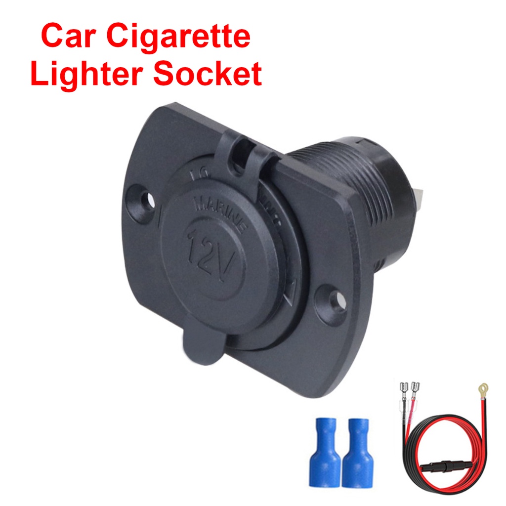 12-24V Plug Power Outlet Adapter Waterproof Car Cigarette Lighter ...