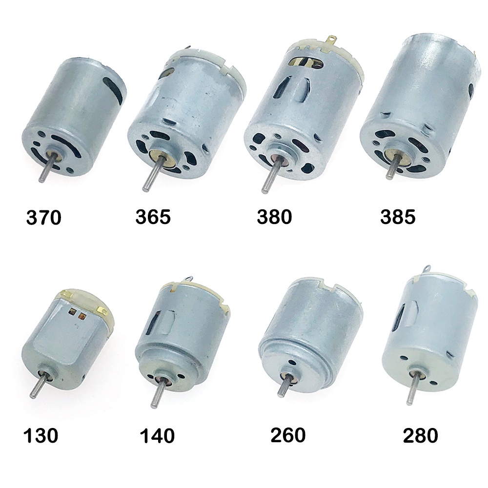 1PC Mini Brush DC Motor 3V 6 V 12V 130 260 280 365 370 380 385 High ...
