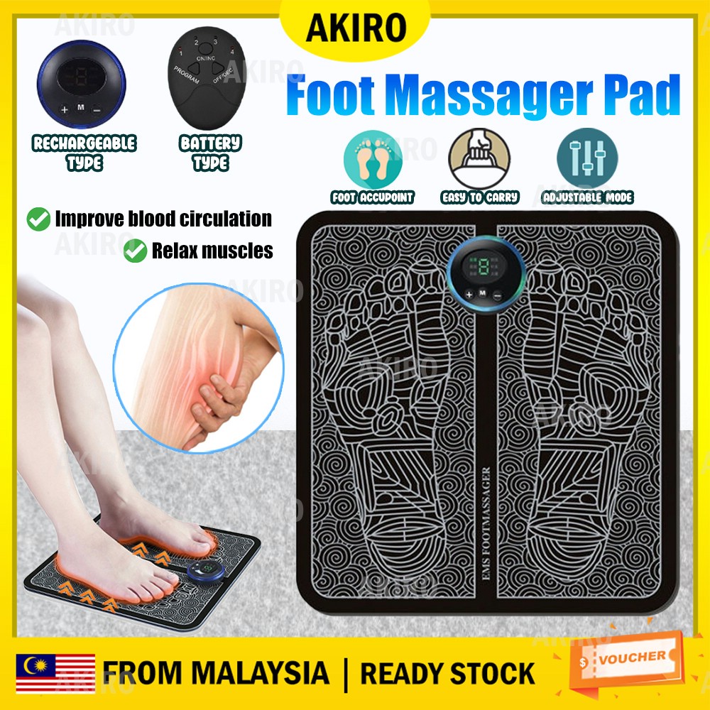 AKIRO Foot Massage Machine Accupoint Leg Stimulator Detox Pain Relief ...
