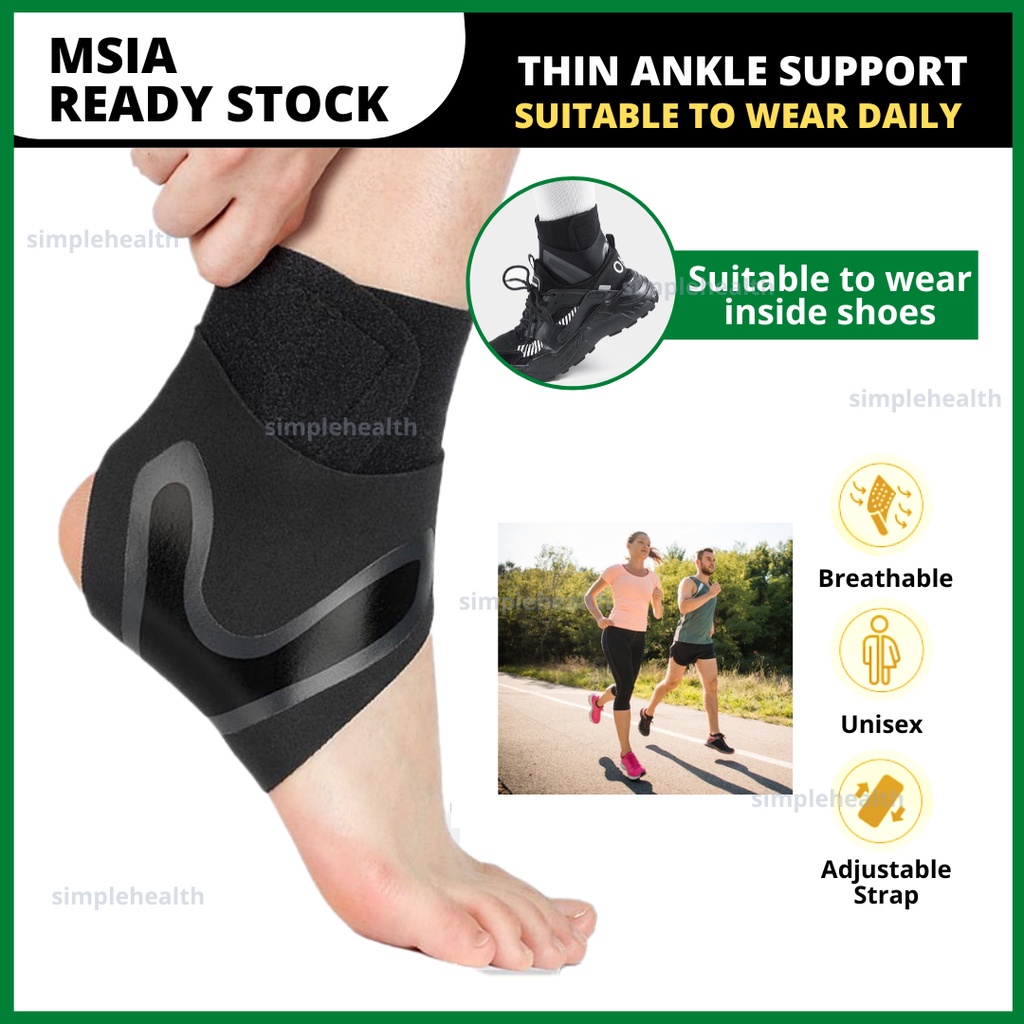 2 PCS Unisex Ankle Support Sports Foot Guard Adjustable Pelindung Kaki ...