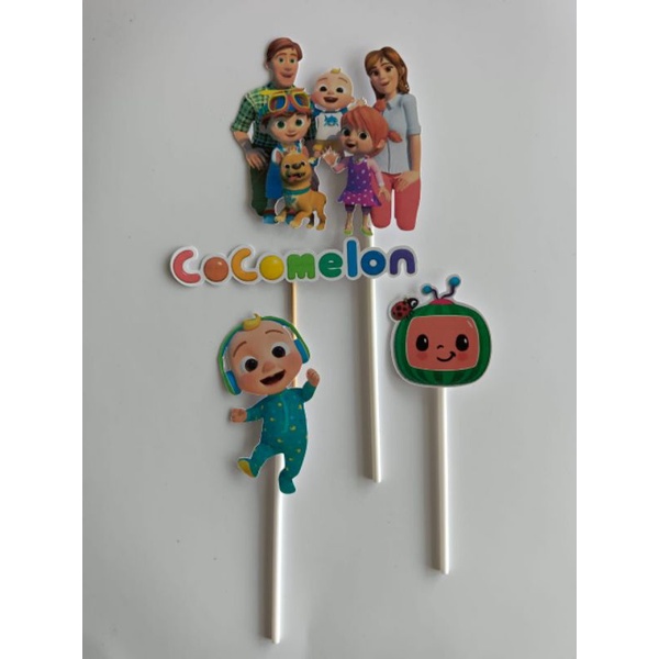 Cake topper Cocomelon baby family ready made | Topper kek cantik Dan ...