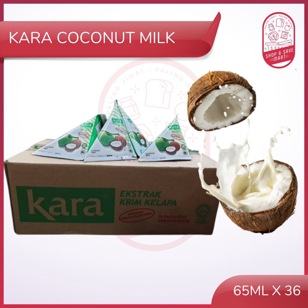 [1 KOTAK] Kara Santan Kelapa Mini - 65ml x 36pcs | Coconut Cream ...