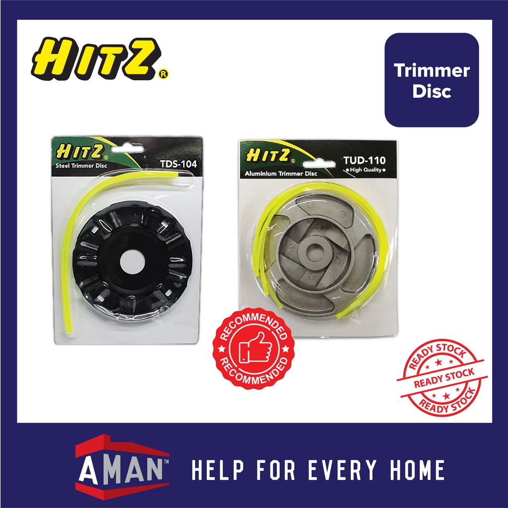 HITZ Aluminium Steel Trimmer Disc Grass Cutter Trimmer Line Cutting ...
