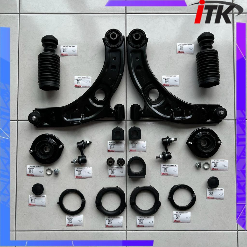 23 ITEM COMPLETE SET LOWER ARM/STABILIZER LINK/STEERING RACK BUSH ...