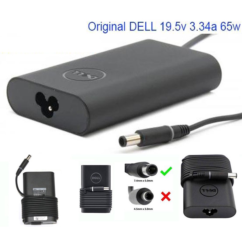Original DELL 19.5V 3.34A 65W LA65NM130 HA65NM130 Power Adapter Charger ...
