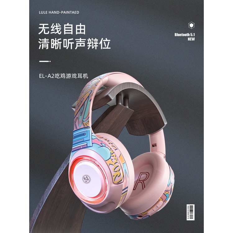 A2 Gaming Headset Wireless Headphone LED Bluetooth 5.0 Foldable Stereo ...