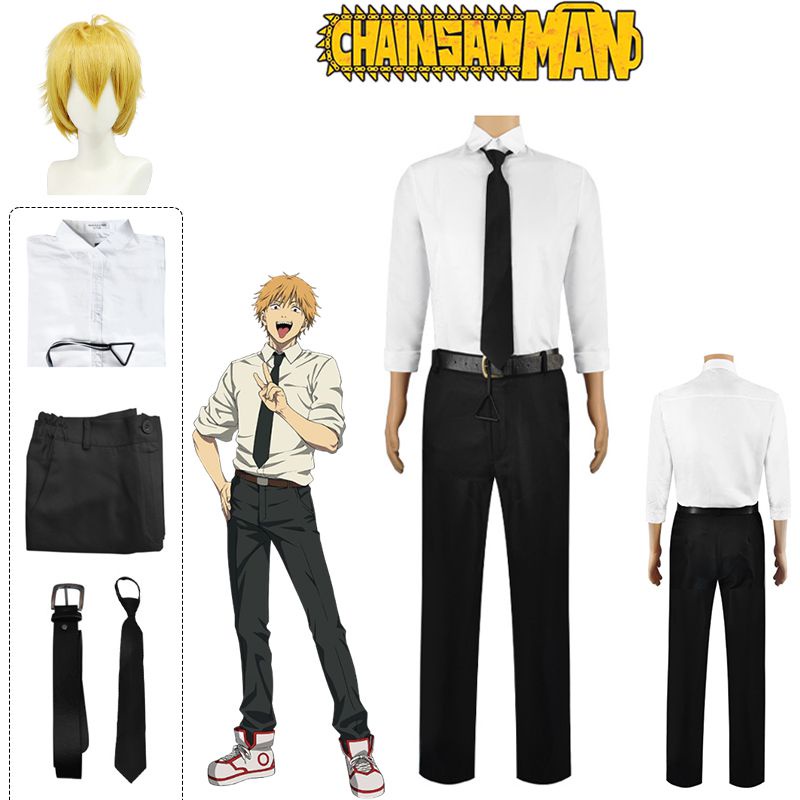 Anime Chainsaw Man Denji Cosplay Costume Halloween Uniform Outfits ...