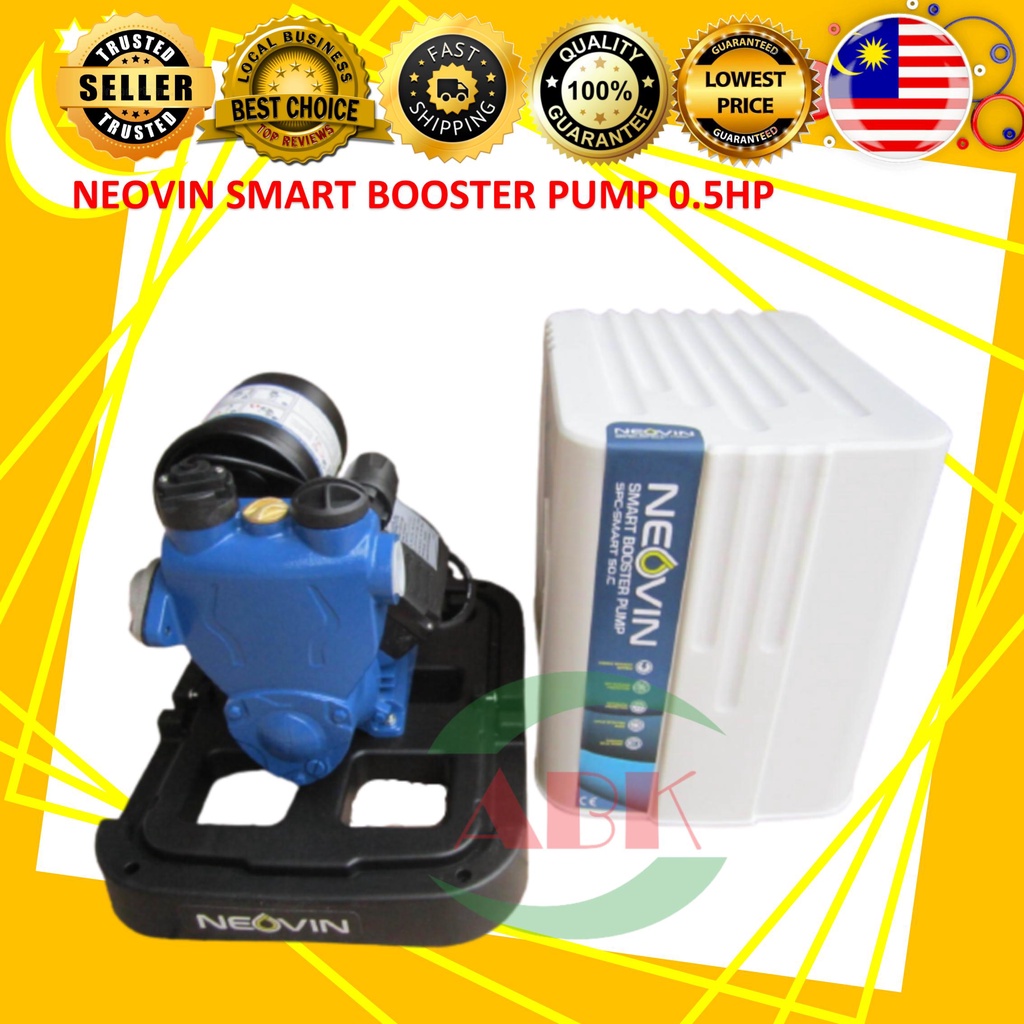 NEOVIN SMART BOOSTER PUMP W/COVER 0.5HP SPC-Smart50.C | Shopee Malaysia