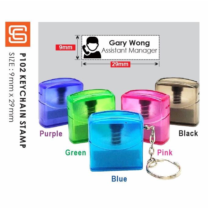 P102 KEYCHAIN MINI STAMP I PERSONALISED STAMP | Shopee Malaysia
