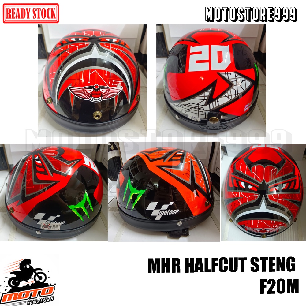 ORIGINAL MHR HALFCUT STENG F20M HELMET READY STOCK | Shopee Malaysia