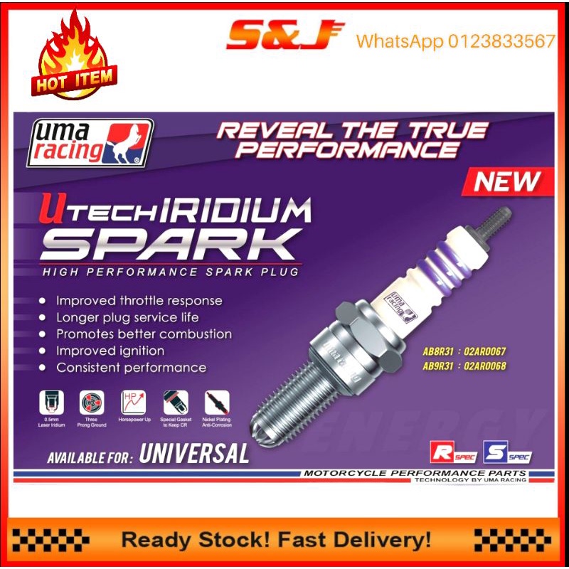 UMA RACING RACING UTRCH IRIDIUM SPARK PLUG RAICNG PLUG IRIDIUM PLUG ...