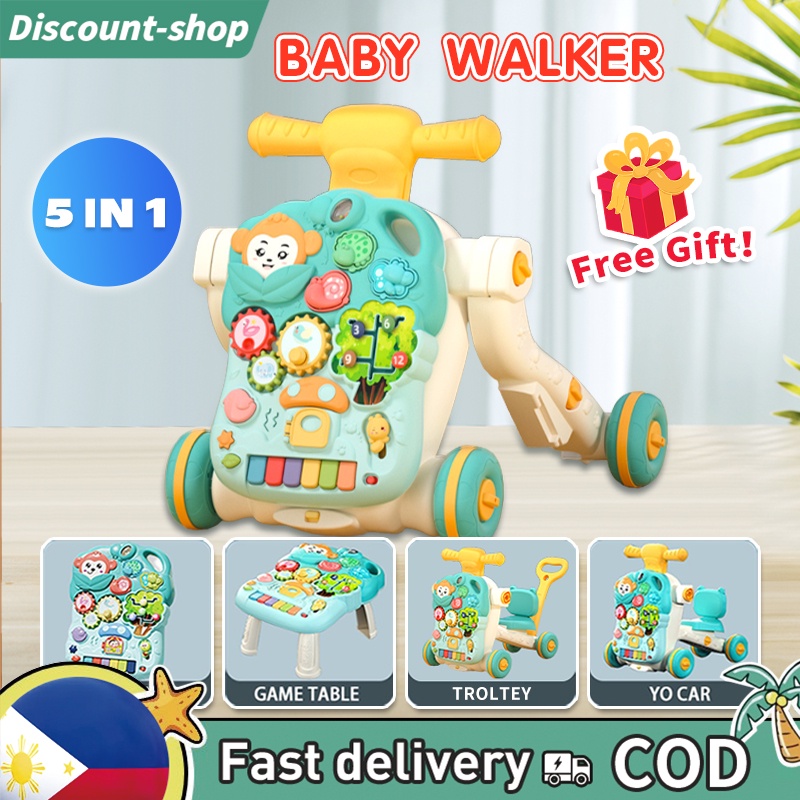 5in1 MultiFunctional Baby Walker Push Walker For Baby Boy/Girl Learning ...