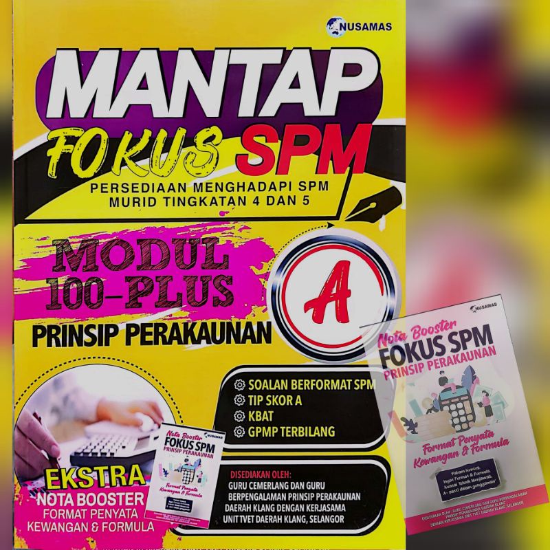 MANTAP FOKUS SPM PRINSIP PERAKAUNAN + NOTA BOOSTER (NUSAMAS) | Shopee ...