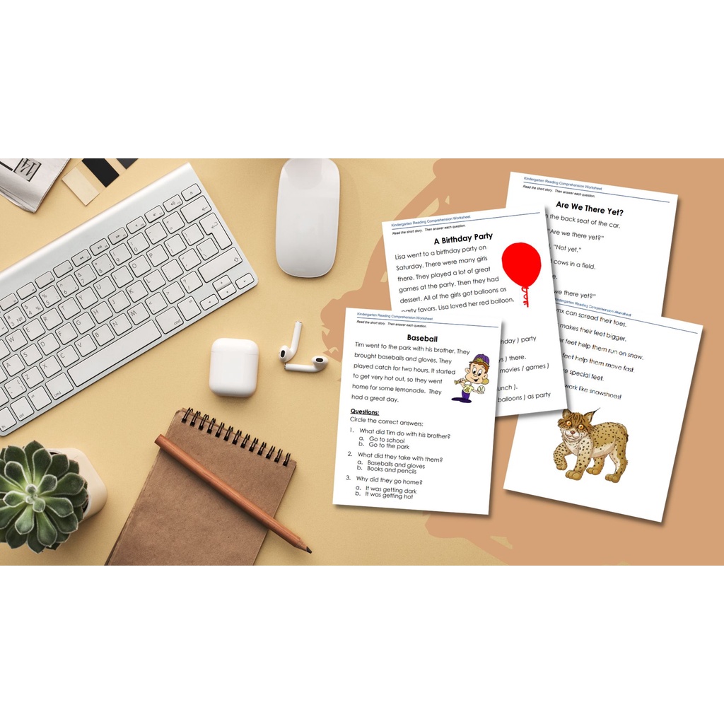 READING COMPREHENSION EXERCISE FOR KIDS A1 BUNDLE DIGITAL DOWNLOAD ...