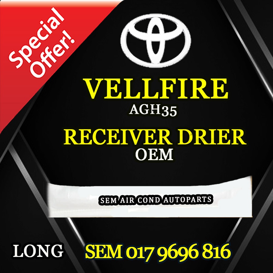 TOYOTA VELLFIRE AGH35 OEM LONG RECEIVER DRIER/ FILTER DRYER/ CONDENSER ...