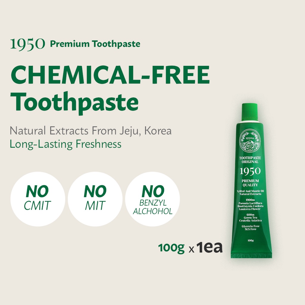 1950 JEJU Toothpaste - Leaf Green (100g) | Shopee Malaysia