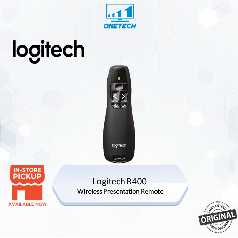 Logitech R400 Red Point Wireless Presenter ( Laser Presentation Remote ...