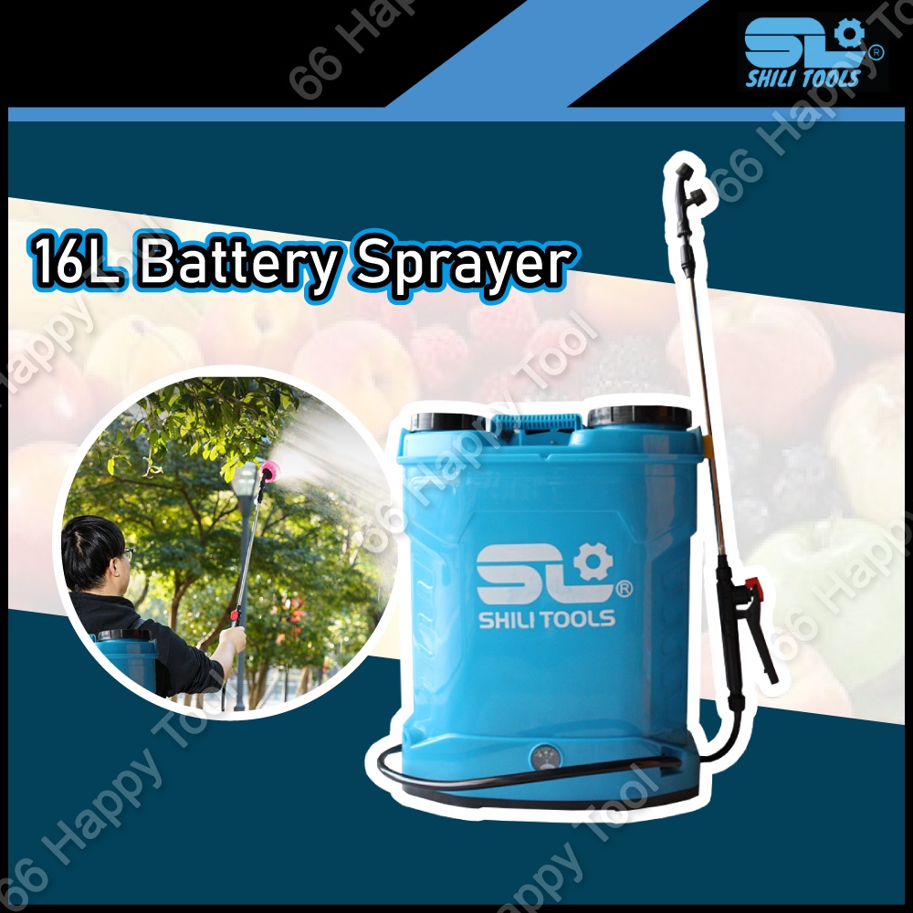 16L Rechargeable Knapsack Battery Sprayer Spray Pump Portable Pressure ...