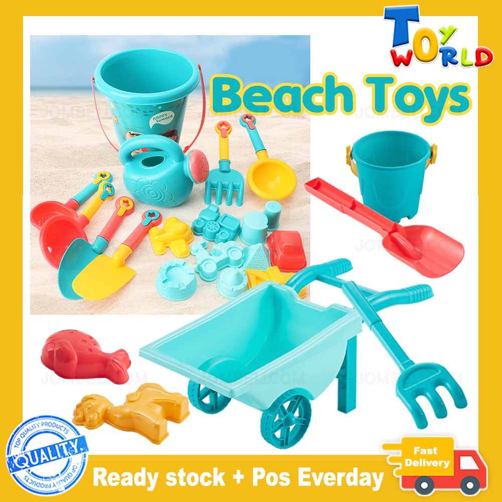 Kid BEACH TOYS Sand Castle Playset Mainan Penyodok Pasir Budak | Shopee ...