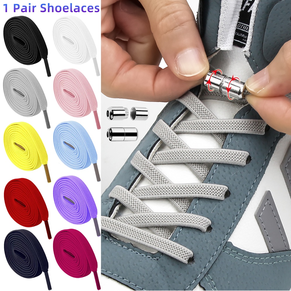 1 Pair Shoelaces, Easy Tie Shoe Laces | Shopee Malaysia