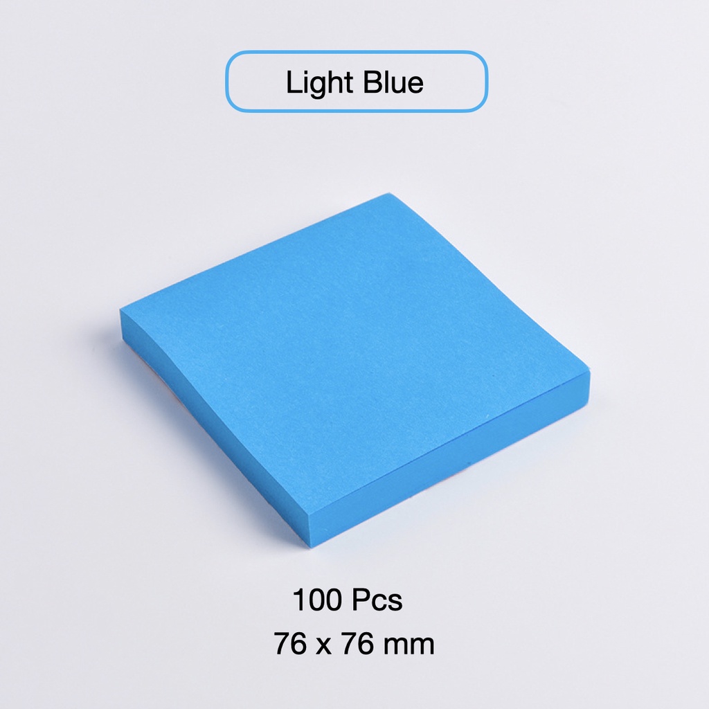 MEME 100Pcs Sticky Note Memo Pad Notepad Colourful Morandi Square Paper ...