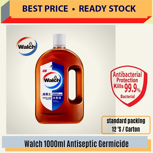 Walch Brown Liquid 1 Liter / Anti Bacterial / Walch Antiseptic Liquid ...