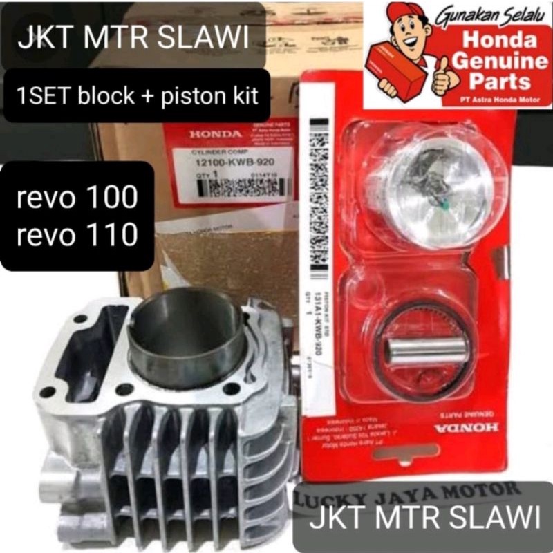 Original honda revo 100 revo 110 piston block kit | Shopee Malaysia