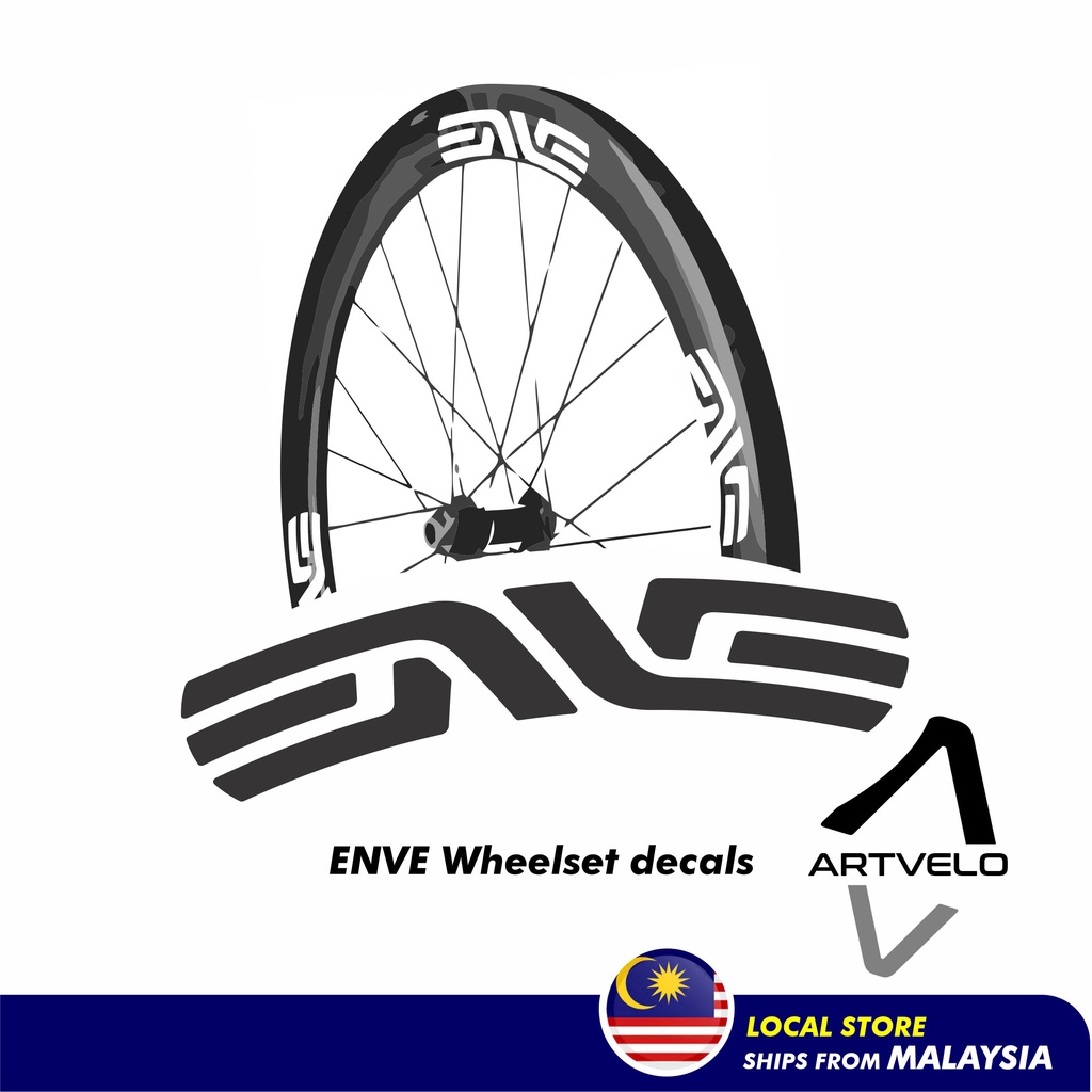 Enve cycling sticker 4 pcs wheelset decals for 40 to 50 mm high profile ...