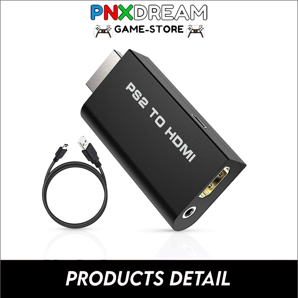 🇲🇾 Audio Video Converter Adapter with 3.5mm Audio Output For PS2 ...