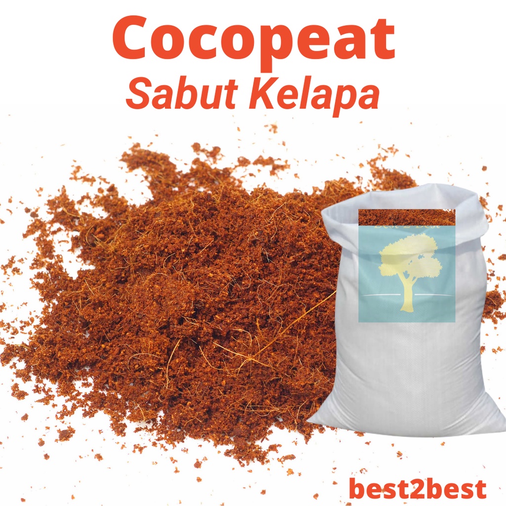15 kg Cocopeat Sabut Kelapa Hancur Guni Besar Packing per order Media ...