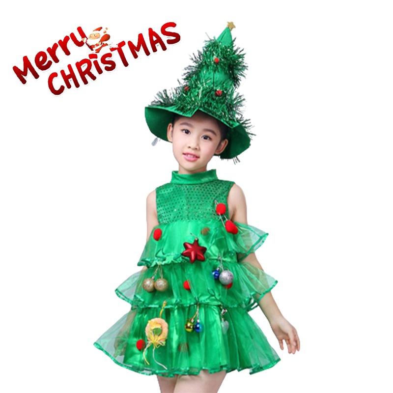 Xmas Tree Gorgeous Cosplay Costume For Girls To Enjoy On-trend Fashion ...