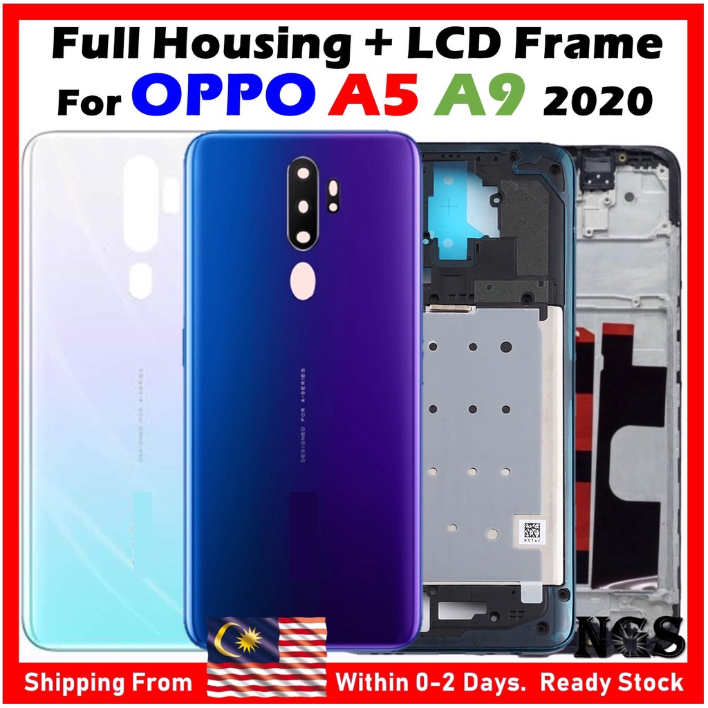 (+LCD Frame) Full Back Housing Back Cover with Lens and On Off Volume ...